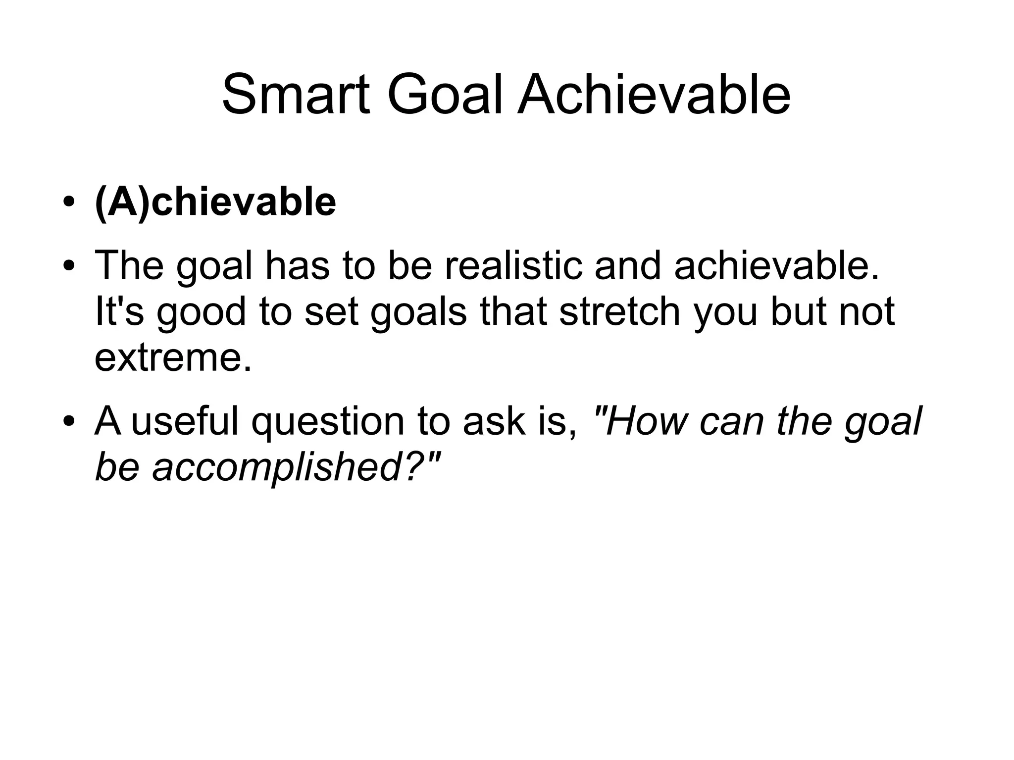 How To Write SMART Goals | ODP