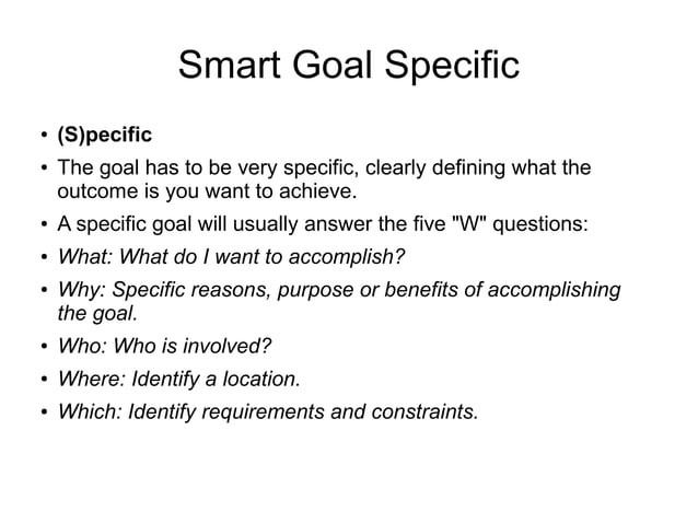 How To Write SMART Goals | ODP