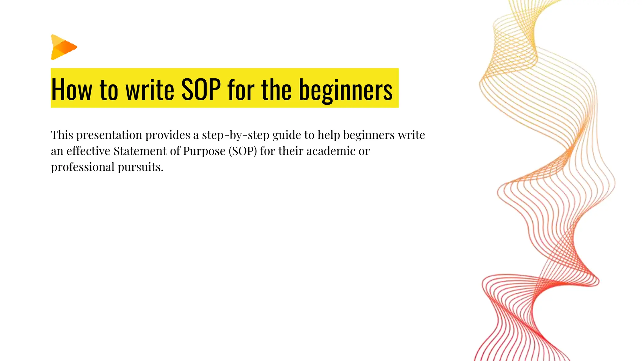How to write SOP for the beginners .pptx