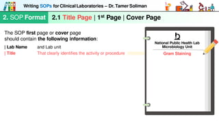 How to write so ps for clinical laboratories 2 of 4 | PPT