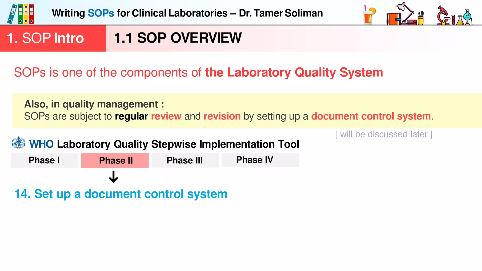 How to write Standard Operating Procedures (SOPs) for clinical laboratories - 1 of 4 | PDF