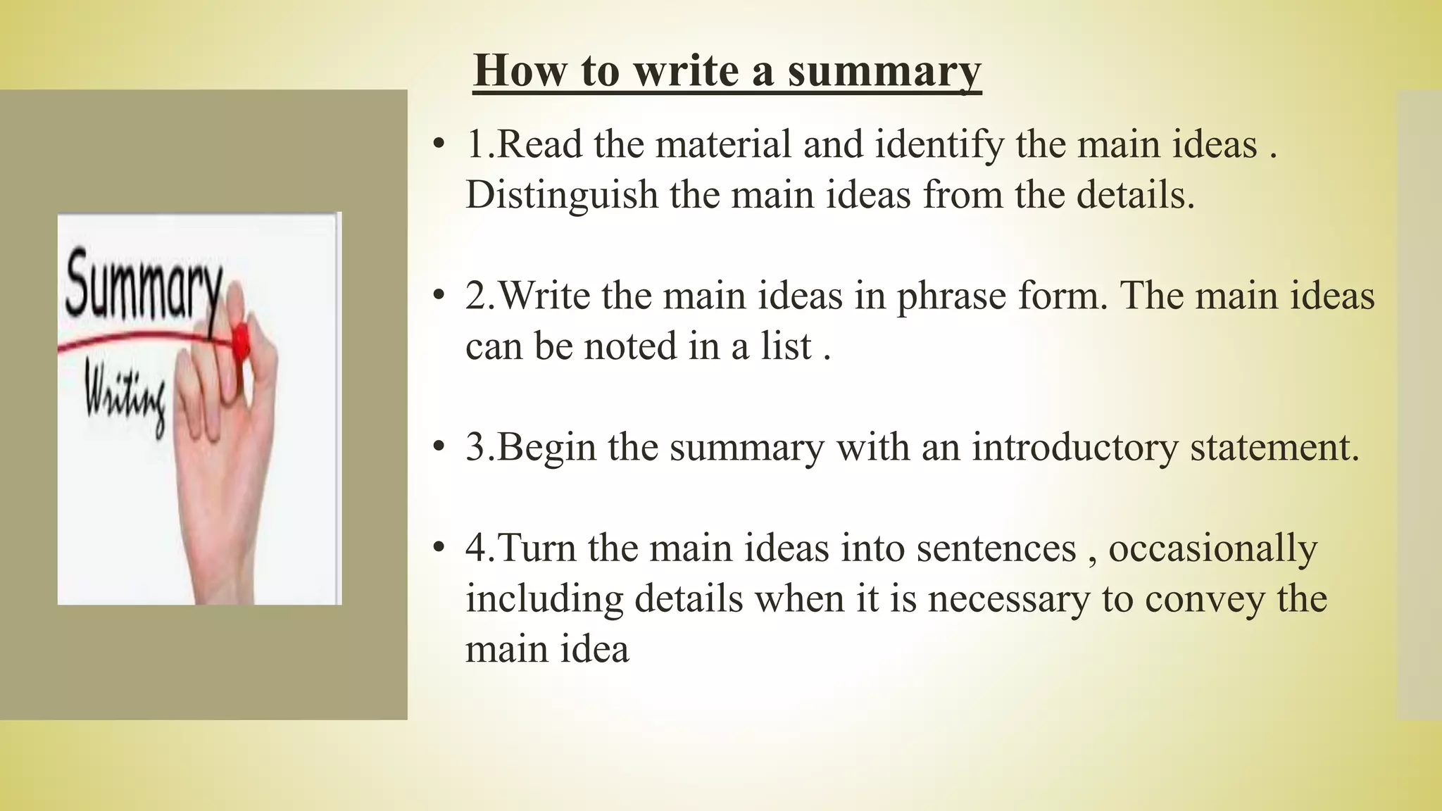 How to write summary.pptx