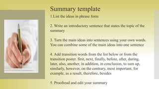 How to write summary.pptx