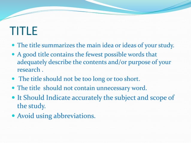 How to write synopsis | PPTX | Science