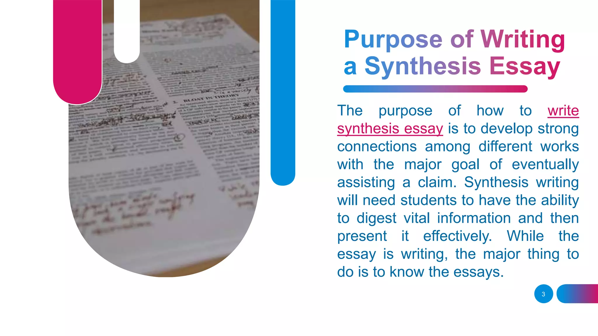 How to write synthesis essay | PPTX