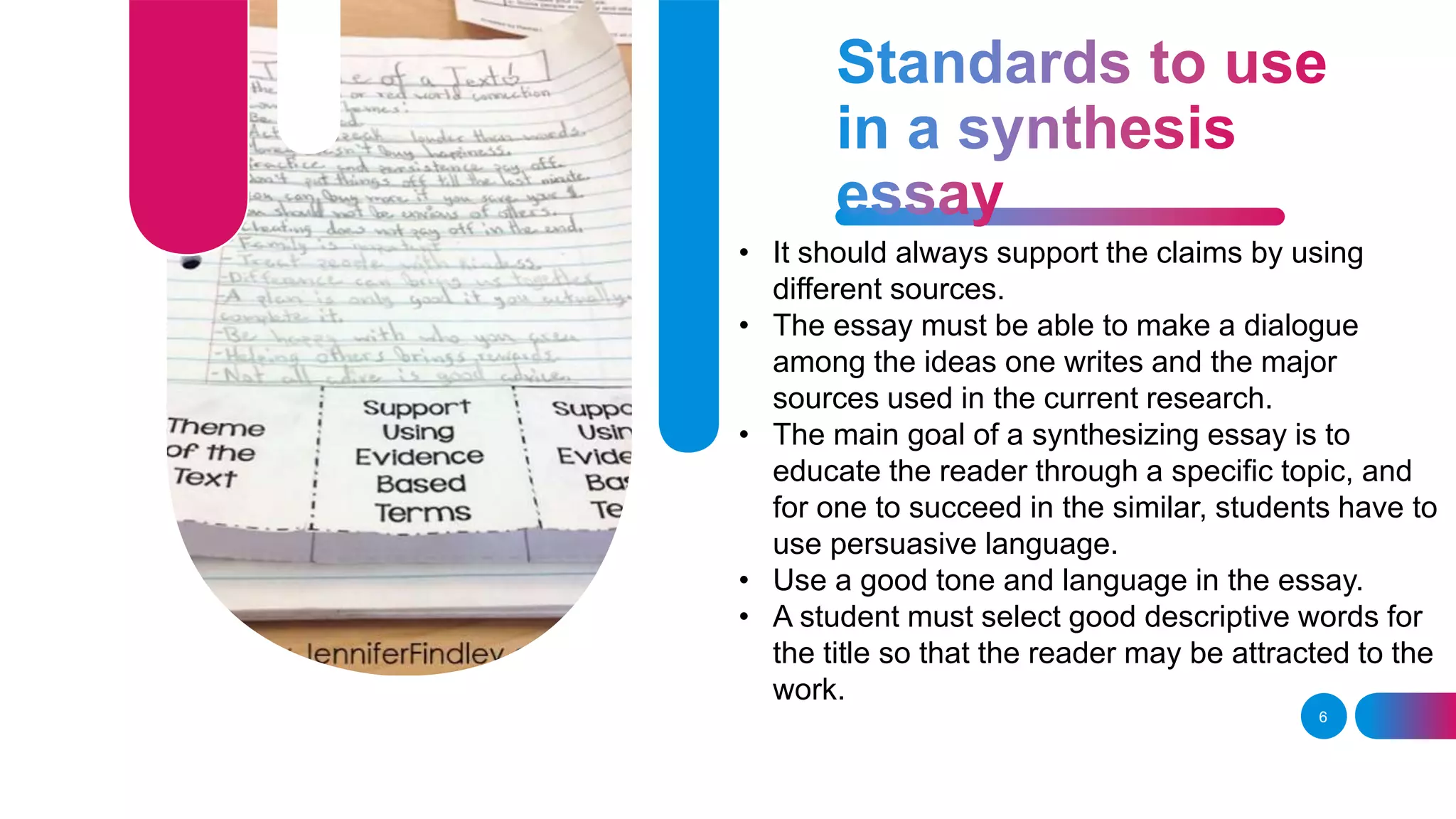 How to write synthesis essay | PPTX
