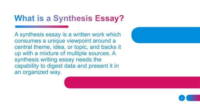 How to write synthesis essay | PPT