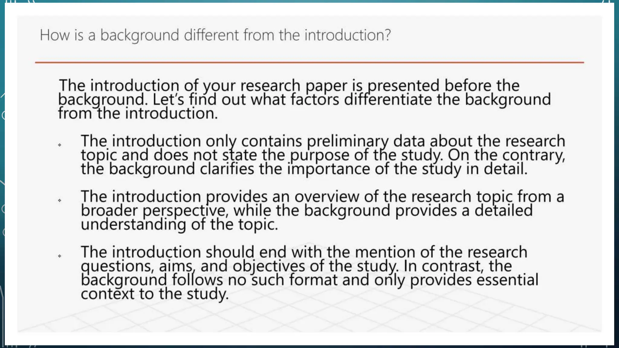 HOW TO WRITE THE BACKGROUND OF THE STUDY.pptx