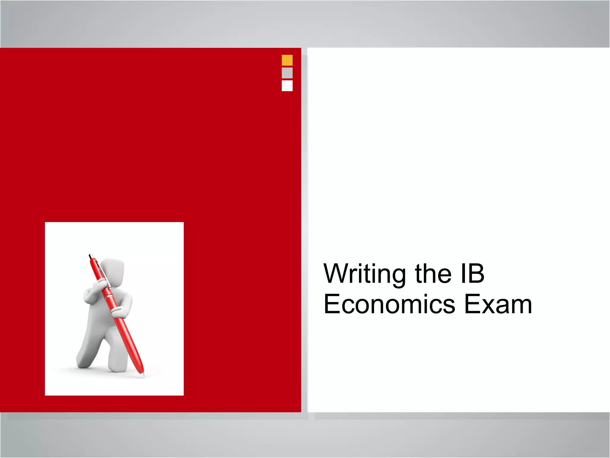 How to write the ib economics exam evaluation | PPT | Economy ...