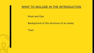 How to write the prompt structure of an essay | PPTX