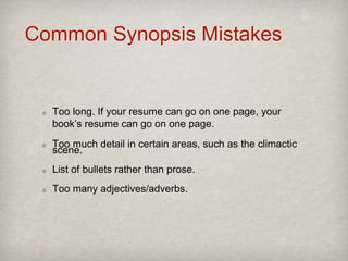How to Write the Query and Synopsis | PPT
