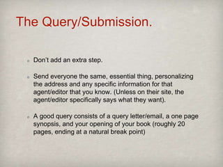 How to Write the Query and Synopsis | PPTX