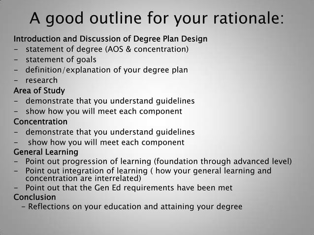 How to write the rationale essay | PPT