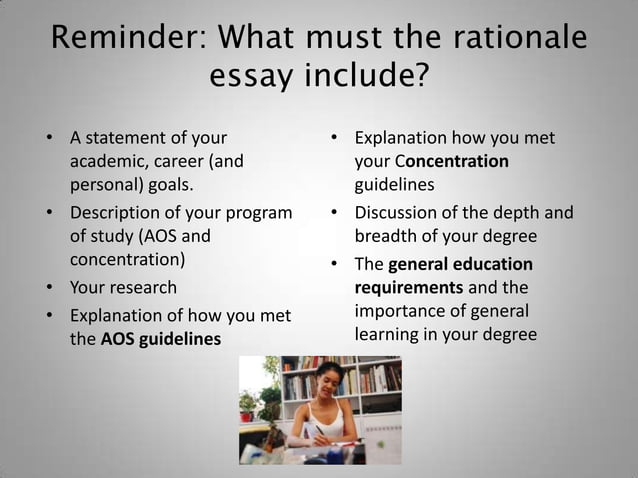 How to write the rationale essay | PPT