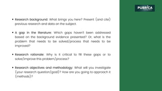 How to write the rationale for research? | PDF
