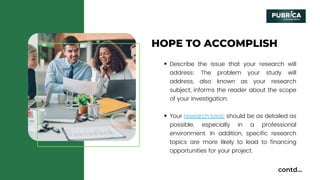 How to write the rationale for research? | PDF