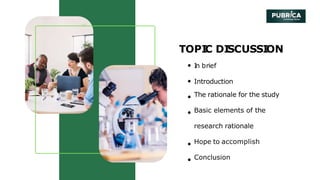 How to write the rationale for research? | PPT