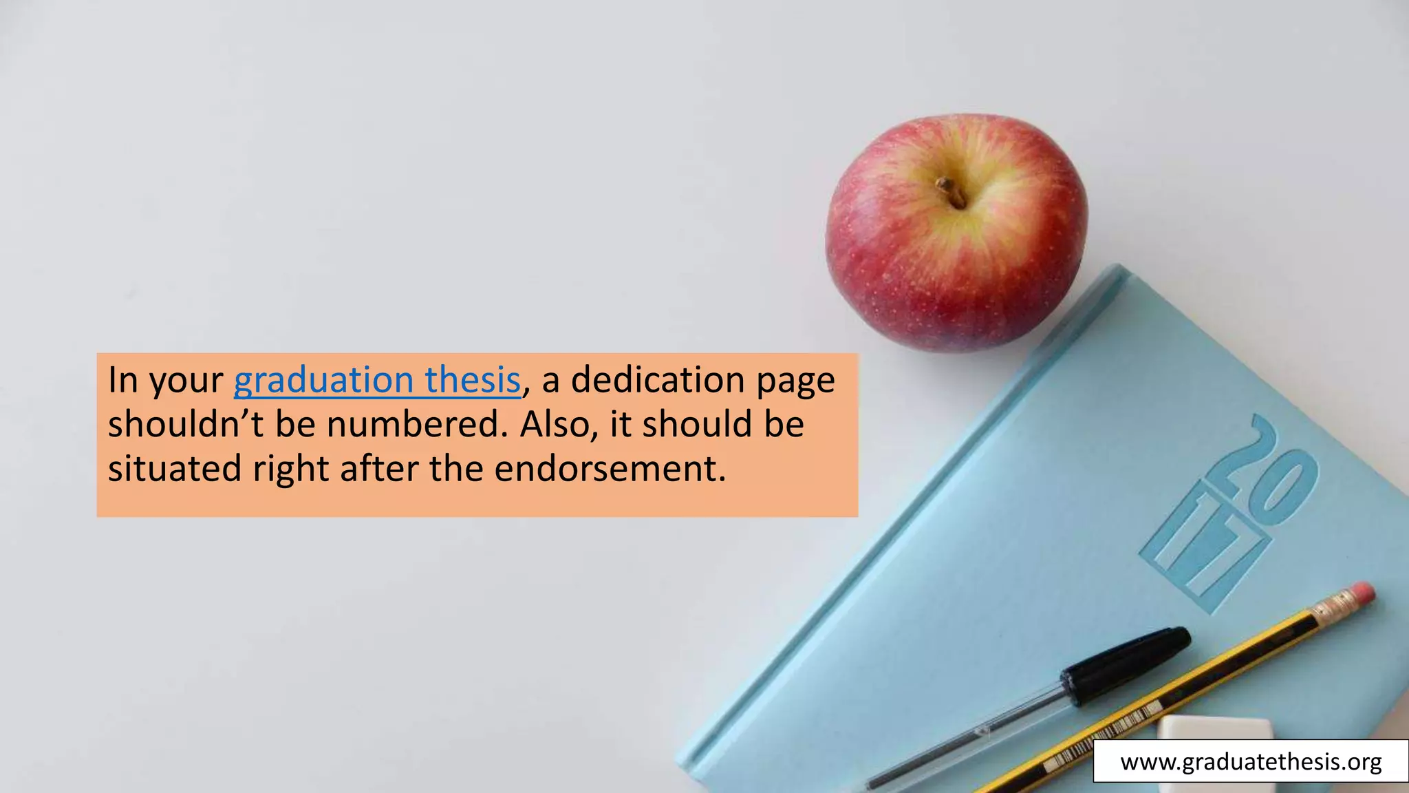 How To Write Thesis Dedication Page | PPTX