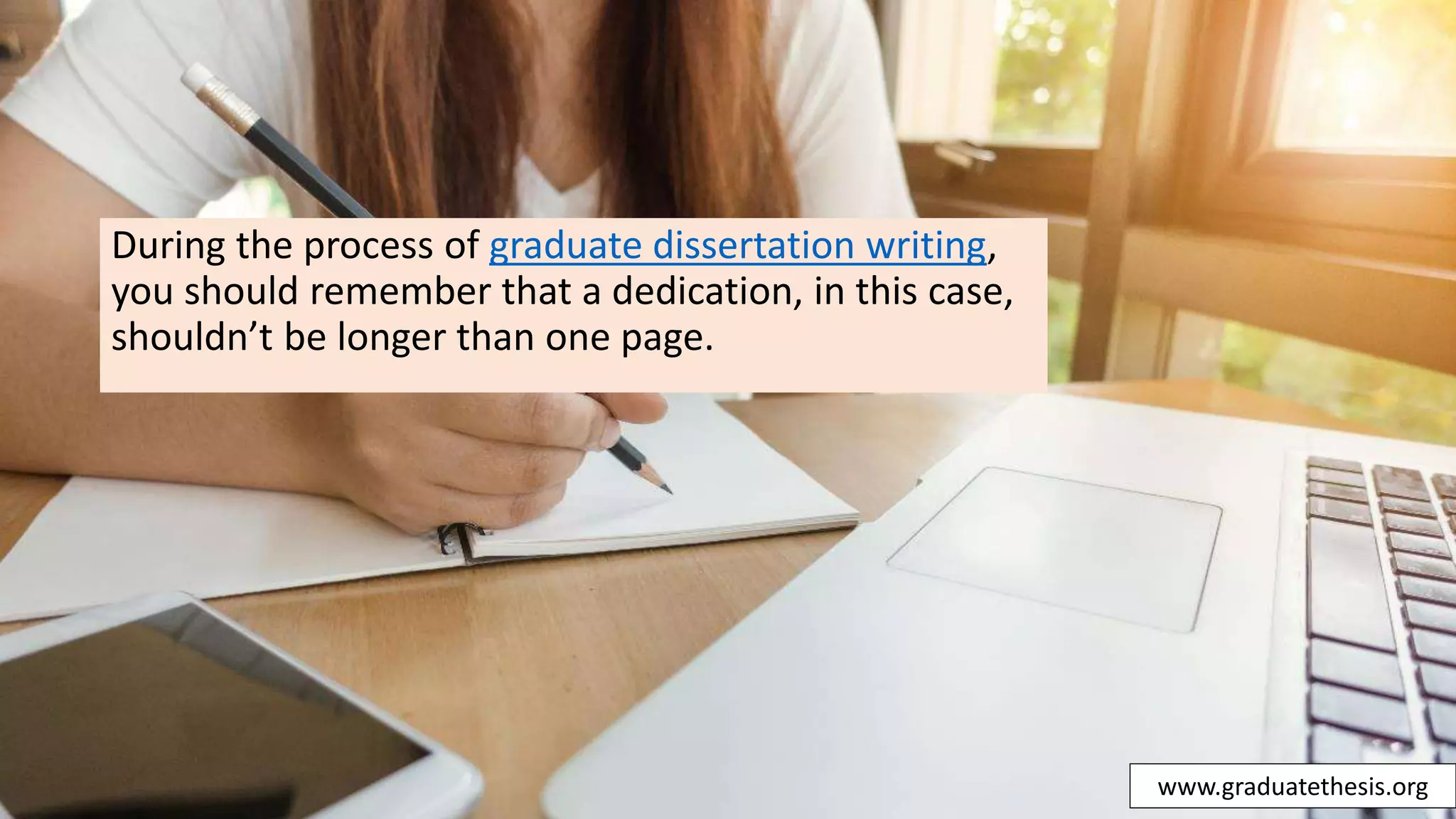 How To Write Thesis Dedication Page Ppt