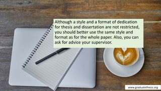 How To Write Thesis Dedication Page | PPT