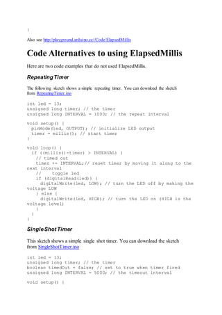How to write timings and delays | PDF