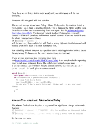 How to write timings and delays | PDF