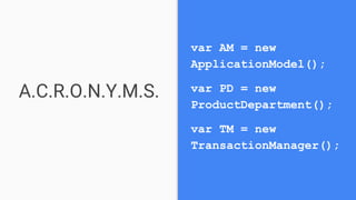 How to write unmaintainable code | PPTX