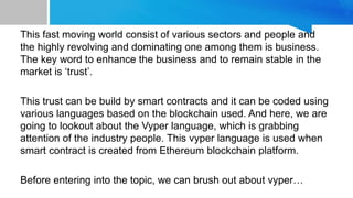 How to write upgradable smart contract in vyper | PPT