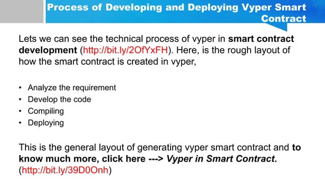 How to write upgradable smart contract in vyper | PPT