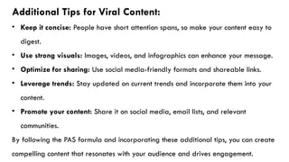 How to Write Viral Content - AIDA Model PAS - BAB - QUEST - FAB FORMULA ...