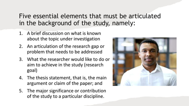 How to write your Background of the Study.pptx | Educational Assessment ...