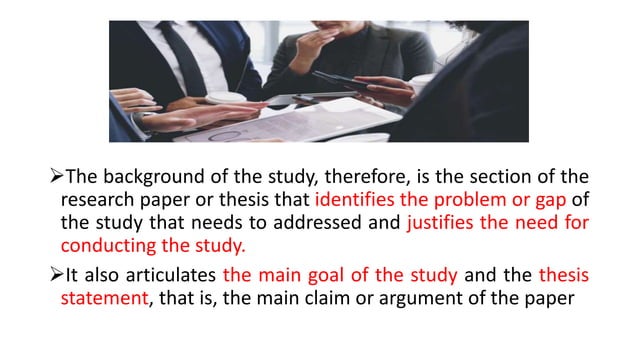 How to write your Background of the Study.pptx | Educational Assessment ...