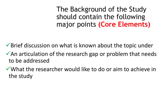 How to write your Background of the Study.pptx | Educational Assessment ...