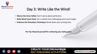 How to Write Your First Book in 5 By Bookalooza | PPT