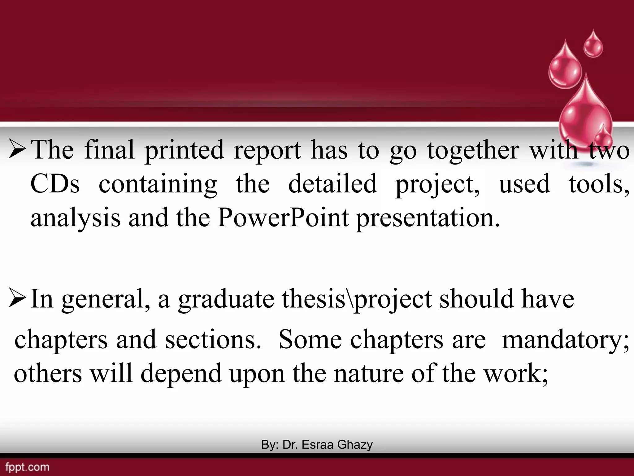 How to write your Graduation Project | PDF