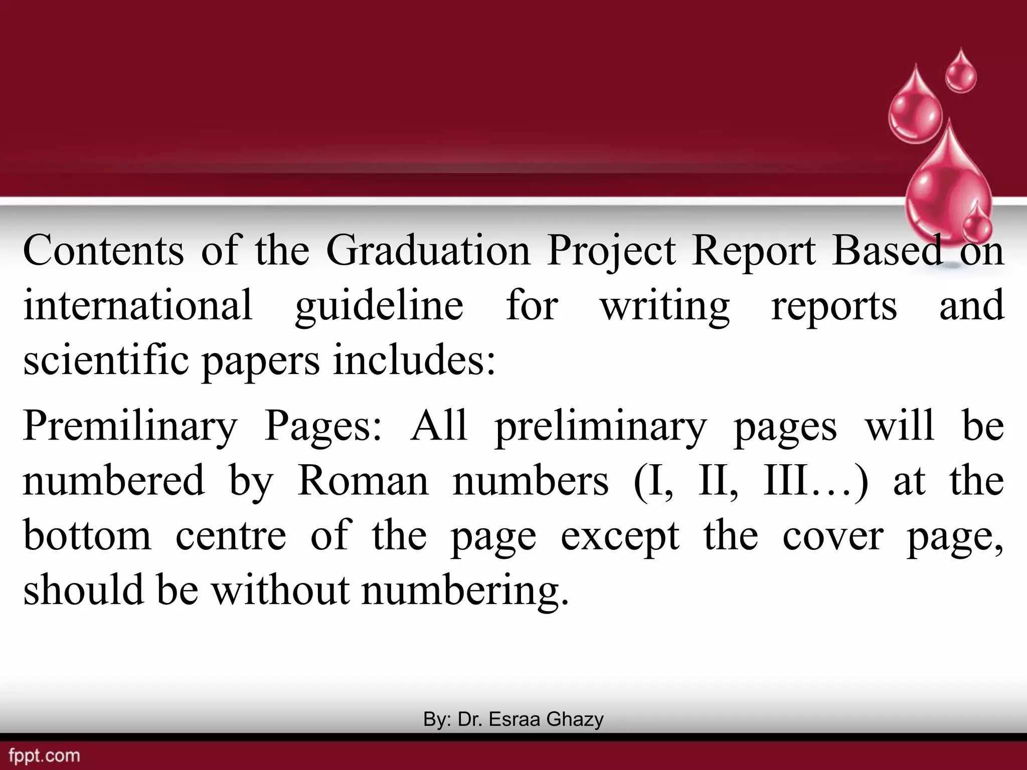 How to write your Graduation Project | PDF