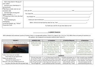 How to write your own psalms | DOCX