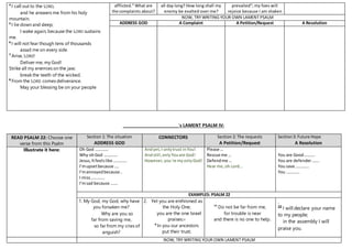 How to write your own psalms | DOCX