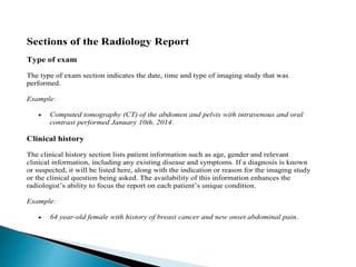 How to write your radiology report | PPTX