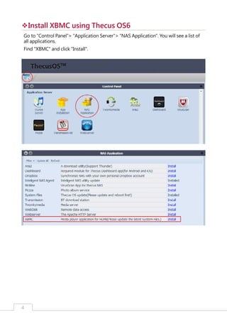 Installing and Using XBMC | PDF | Operating Systems | Computer Software and Applications