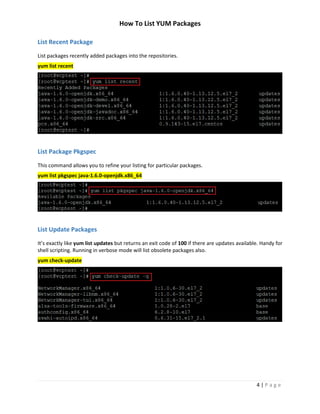 How To List YUM Packages | PDF
