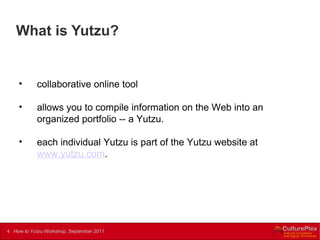 How to yutzu workshop | PPT