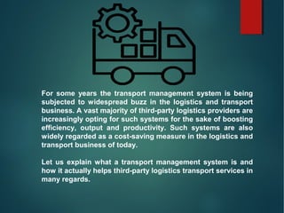 How transport management system boosts efficiency for third party ...