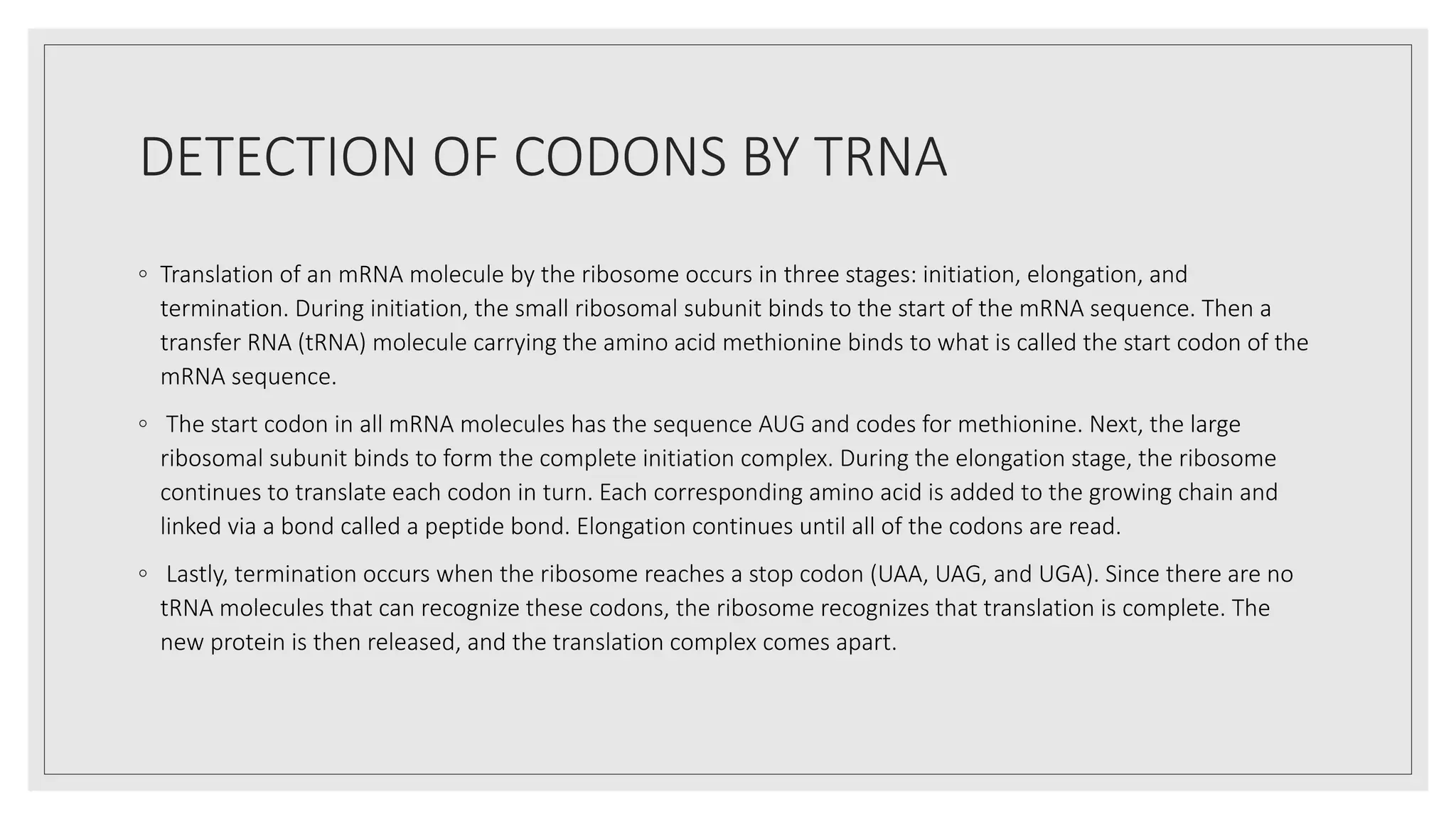 How trna recognizes several codons | PPTX