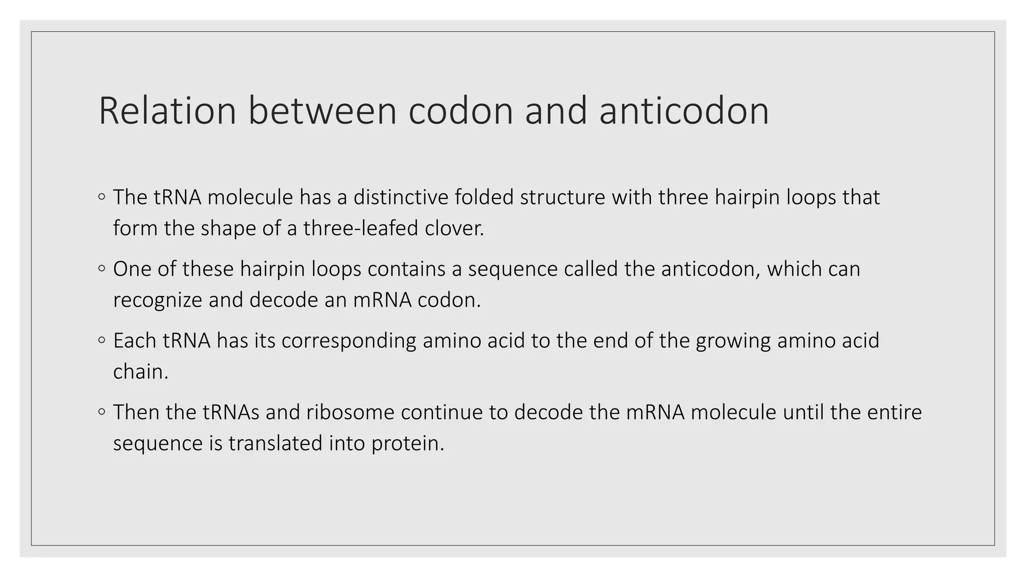 How trna recognizes several codons | PPTX