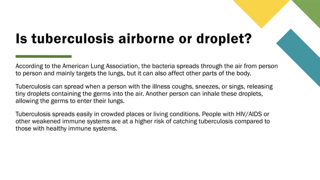 How Tuberculosis Spreads: Symptoms, Causes, and Treatment | PPT