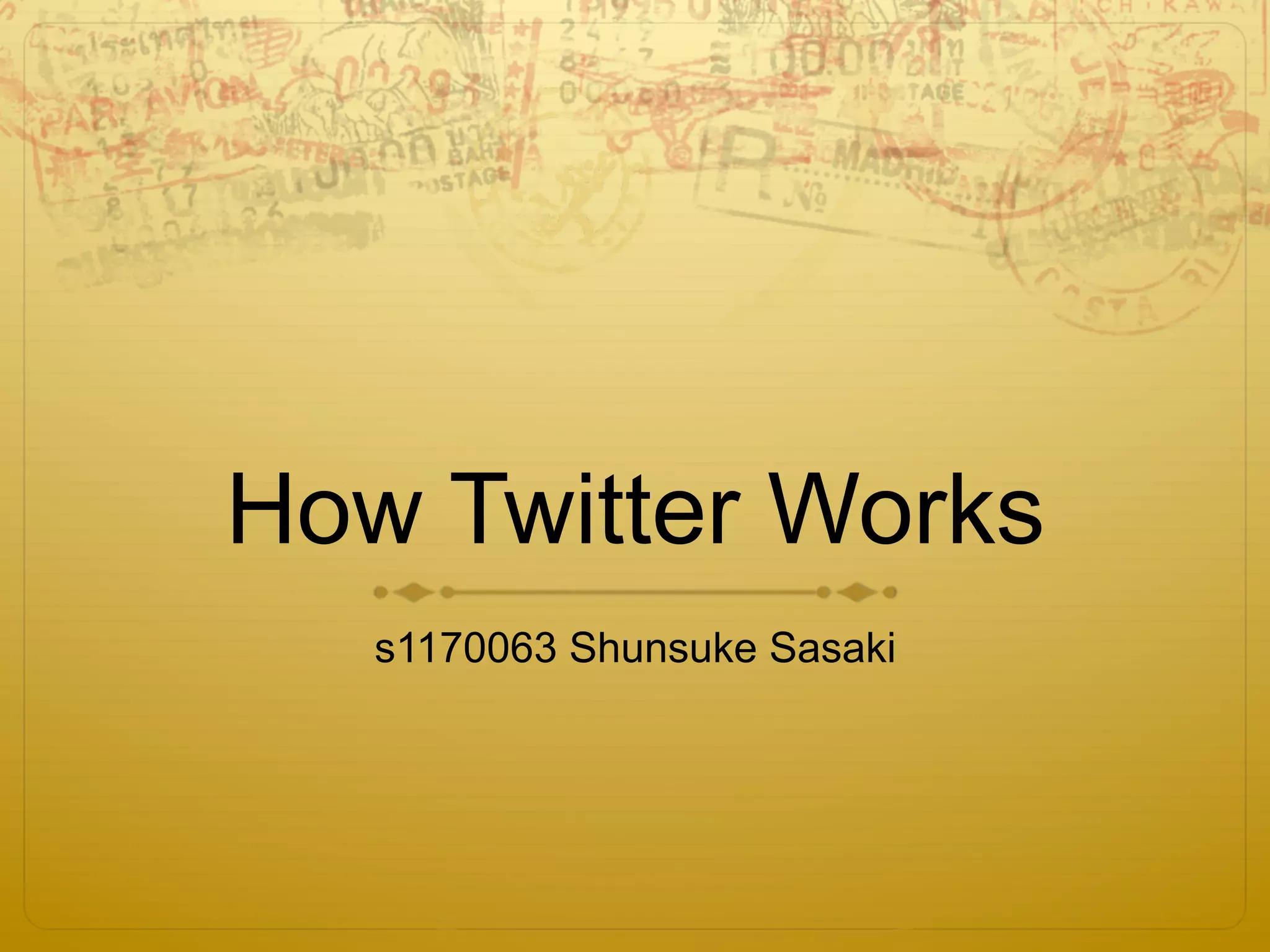 How twitter works | PDF | Social Networking | Internet