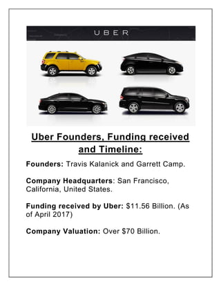 How Uber Works Uber Business Model & Revenue Model | PDF