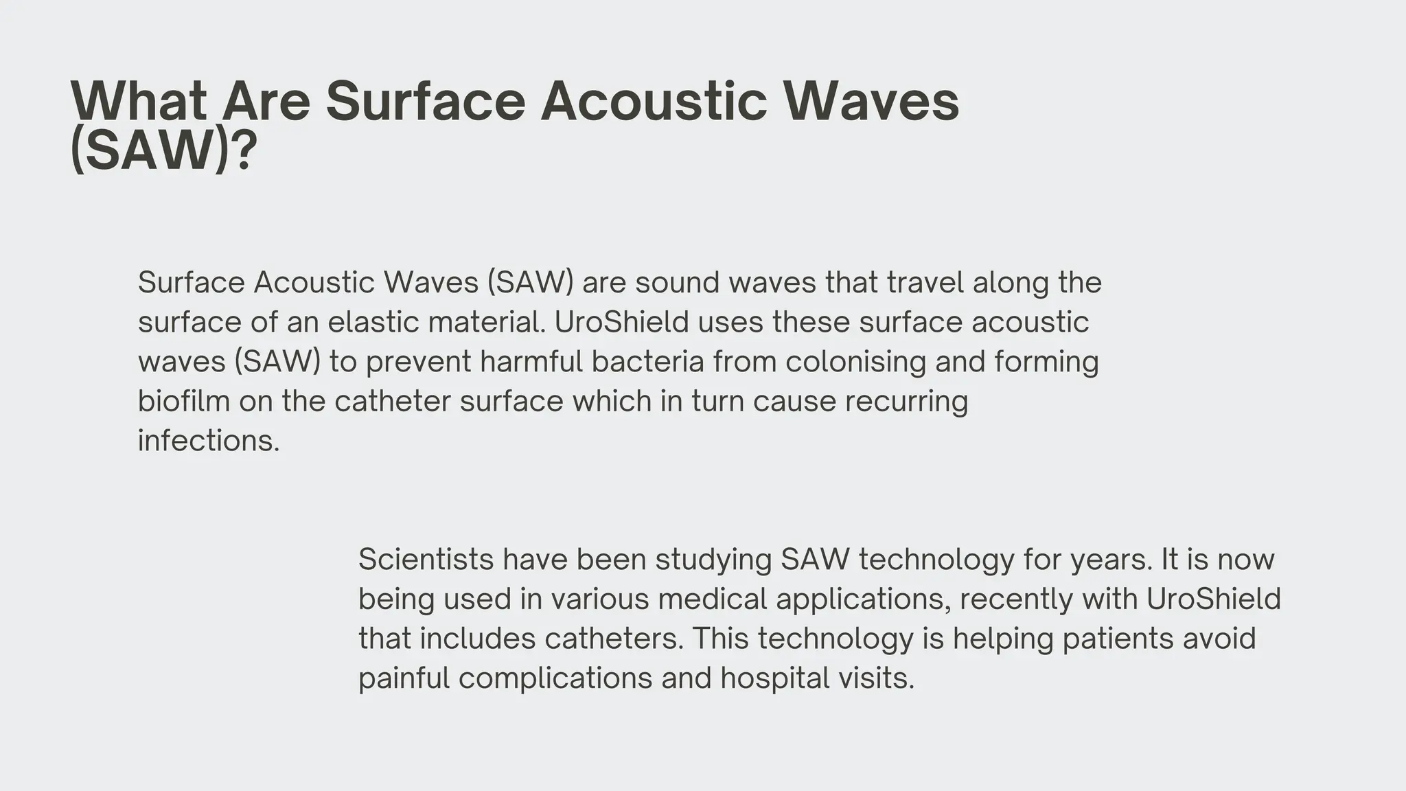 How UroShield’s Surface Acoustic Waves (SAW) Are Revolutionising ...