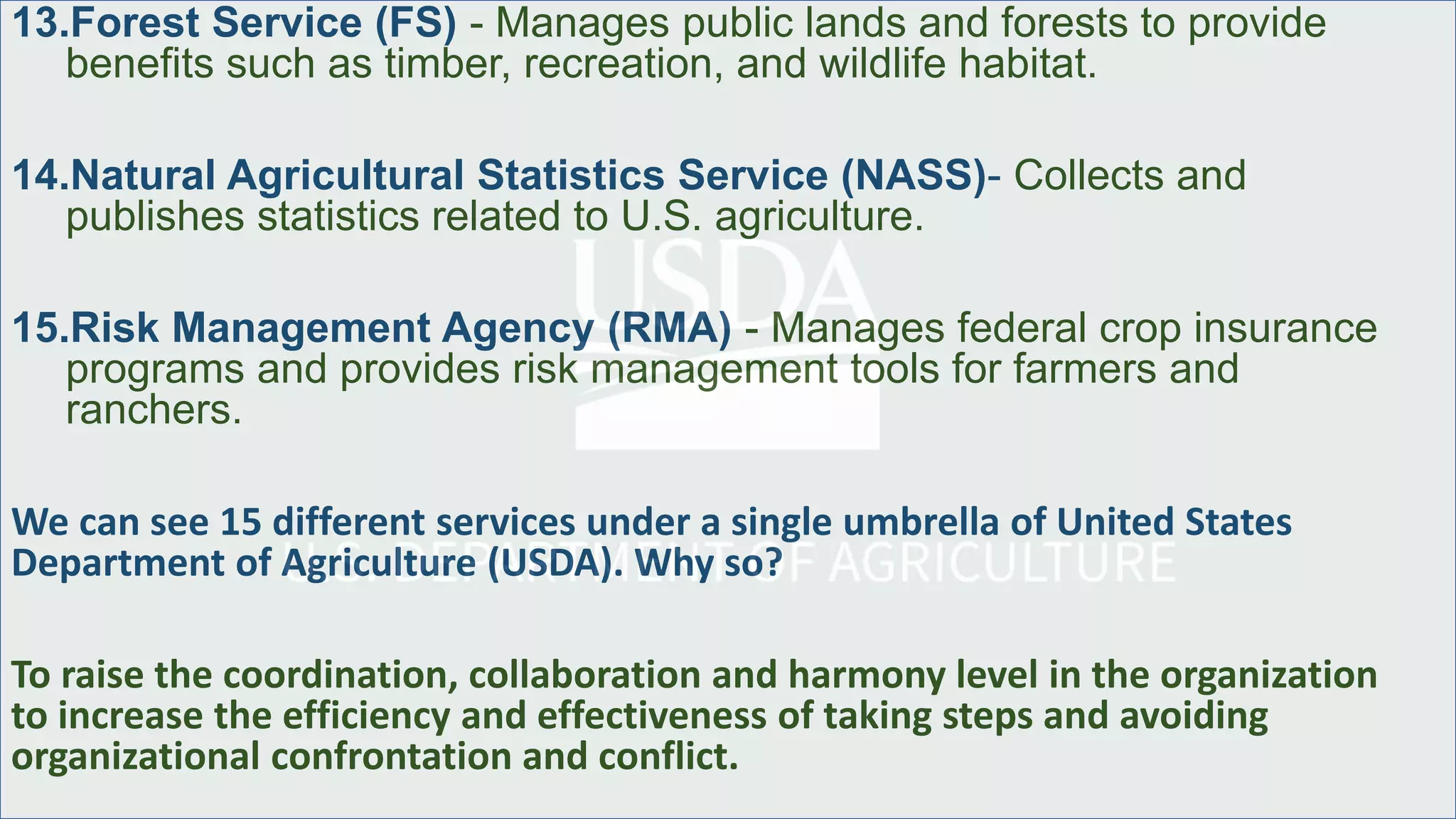 How US Department of Agriculture Works(USDA.pptx